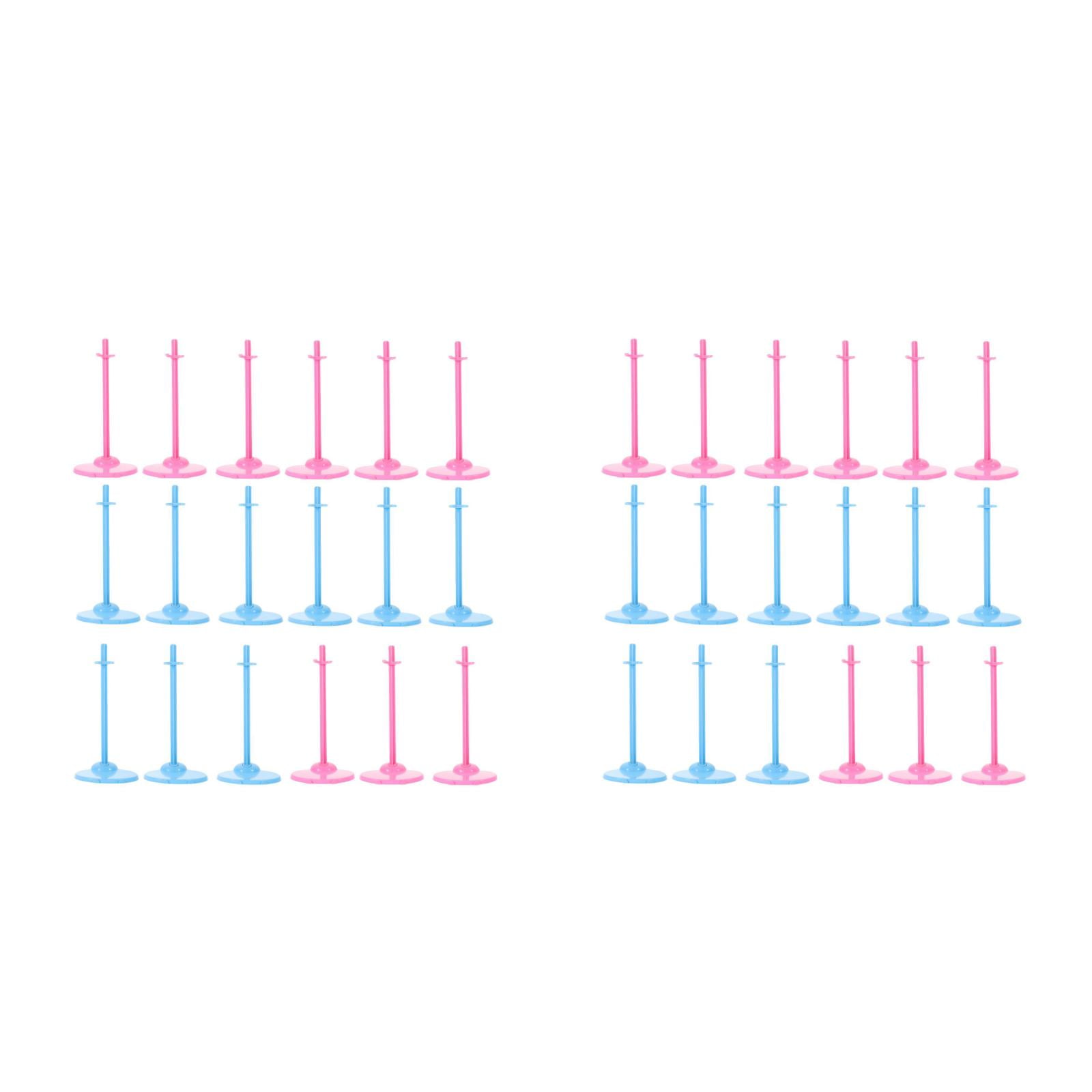 HOMEMAXS 60 pcs Doll Plastic Stands Doll Holder With Clip Fixing Doll ...