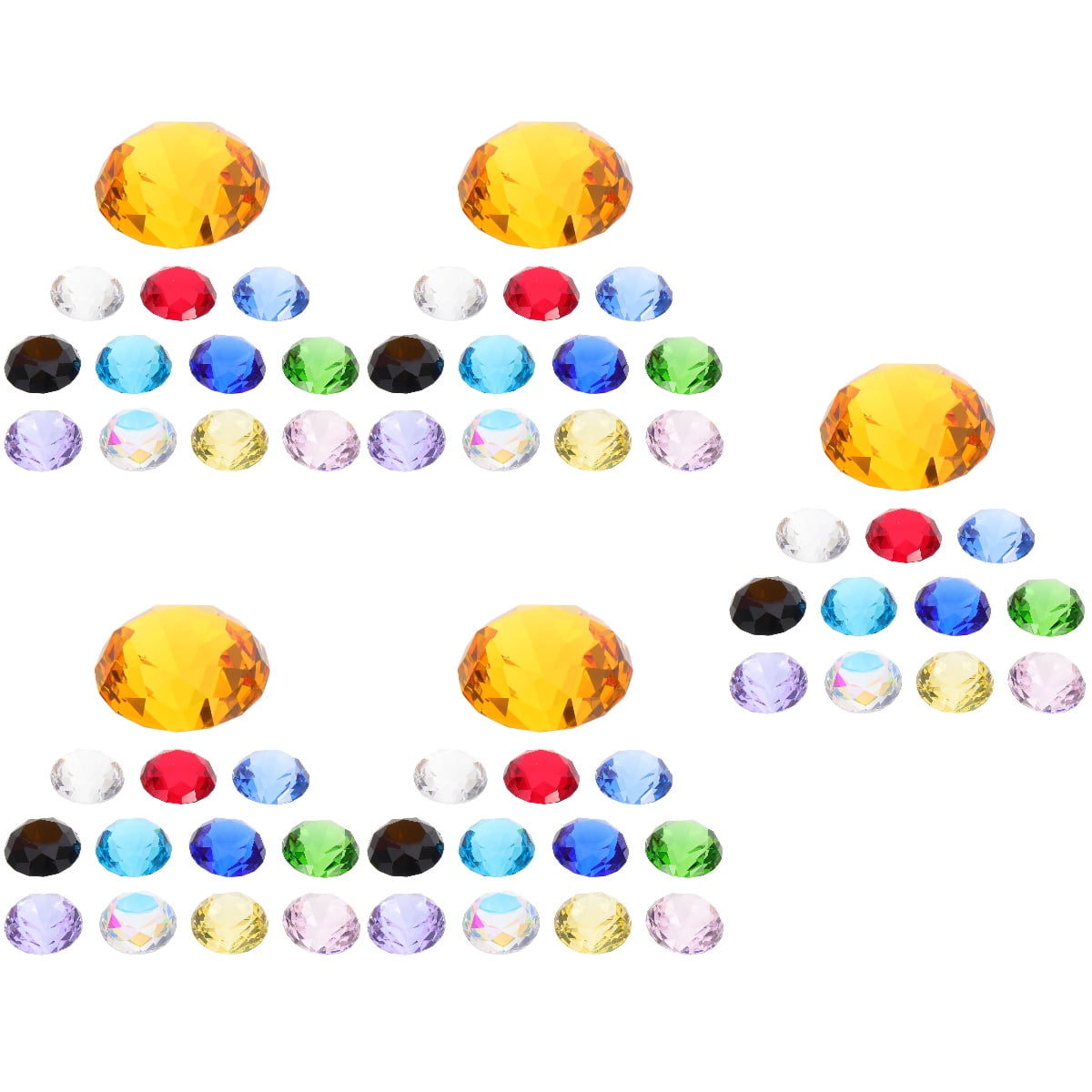 HOMEMAXS 60 pcs Fake Diamond Vase Filler Table Centerpiece Faux ...