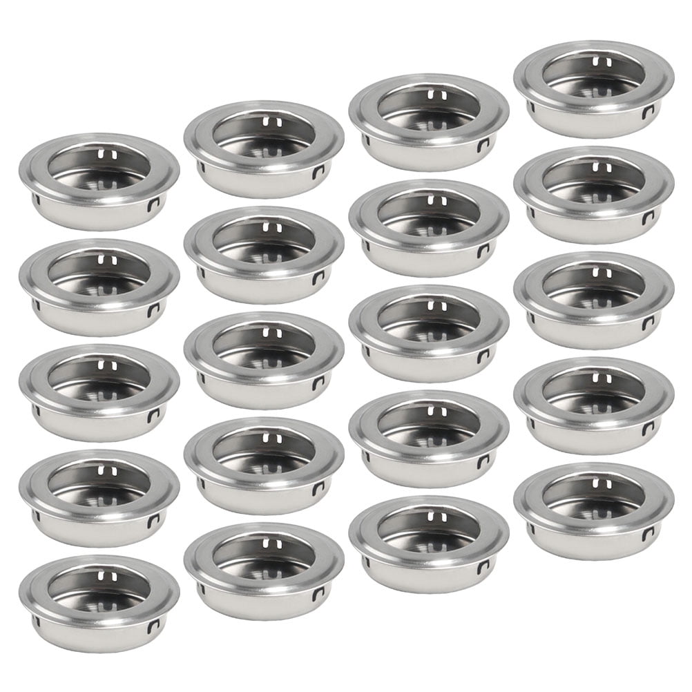 HOMEMAXS 60 pcs Recessed Stainless Steel Flush Handle Round Flush Door ...