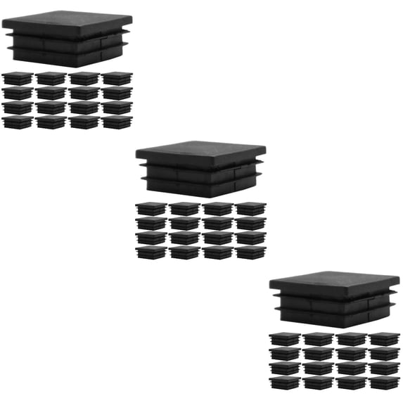 HOMEMAXS 60 pcs Square Plastic Hole Plugs Furniture Inserts Hole End ...