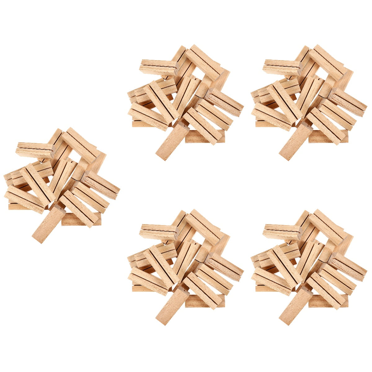 HOMEMAXS 60 pcs Table Card Display Holders Wooden Photo Stands Place ...
