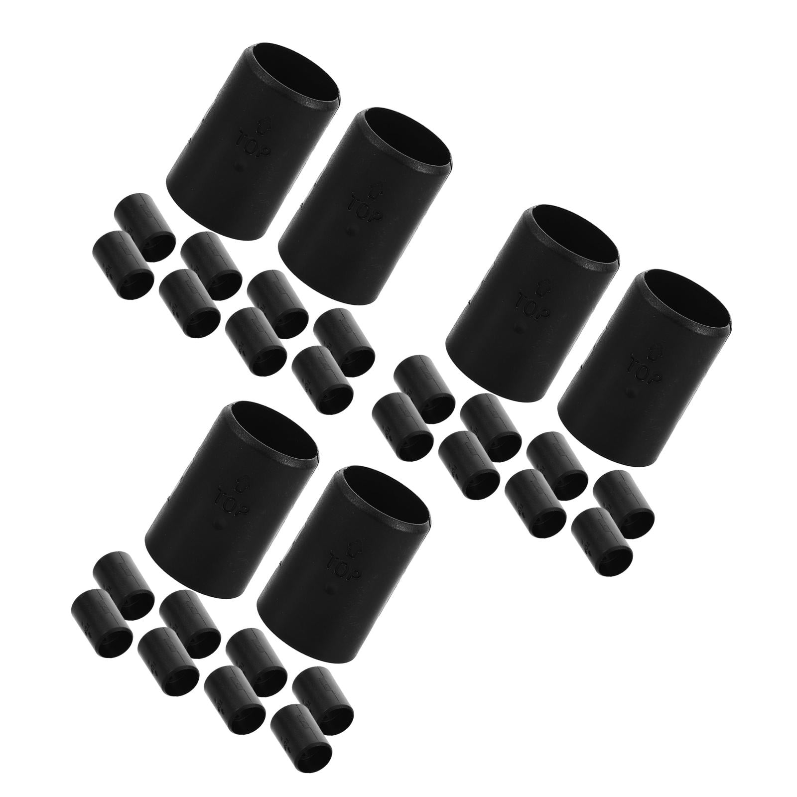 HOMEMAXS 60 pcs Tube Fixed Plastic Clip Metal Rack Shelf Locking Clips ...