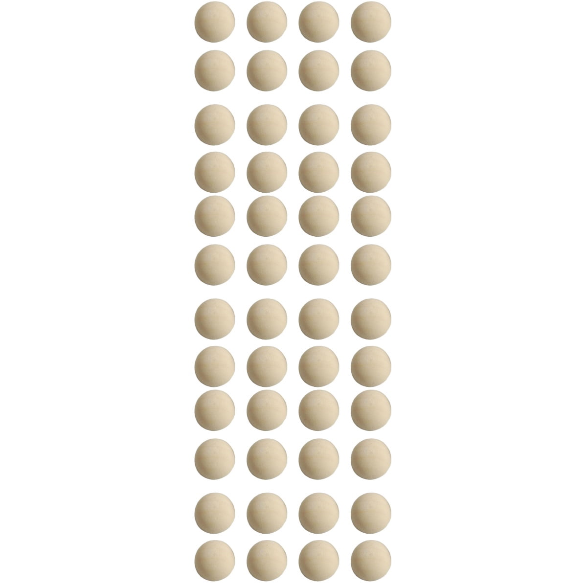 HOMEMAXS 60 pcs Unfinished Half Wooden Balls Mini Hemisphere Half Craft ...