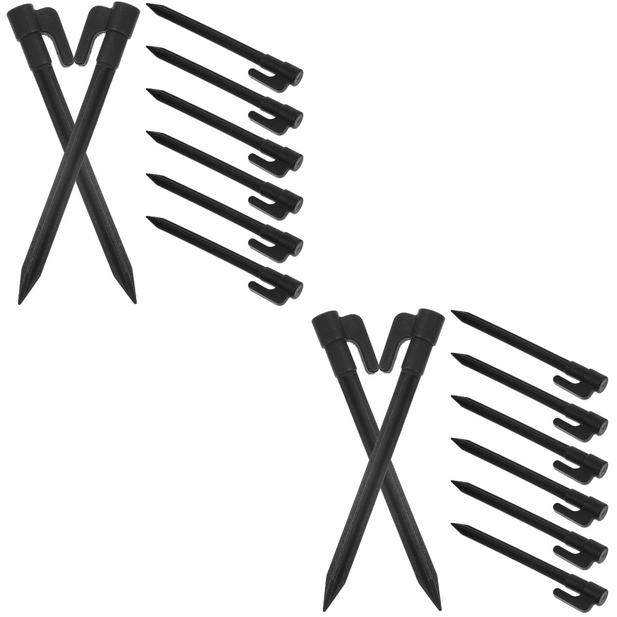 HOMEMAXS 60 pcs Yard Stakes Outdoor Tent Stakes Tent Ground Garden ...