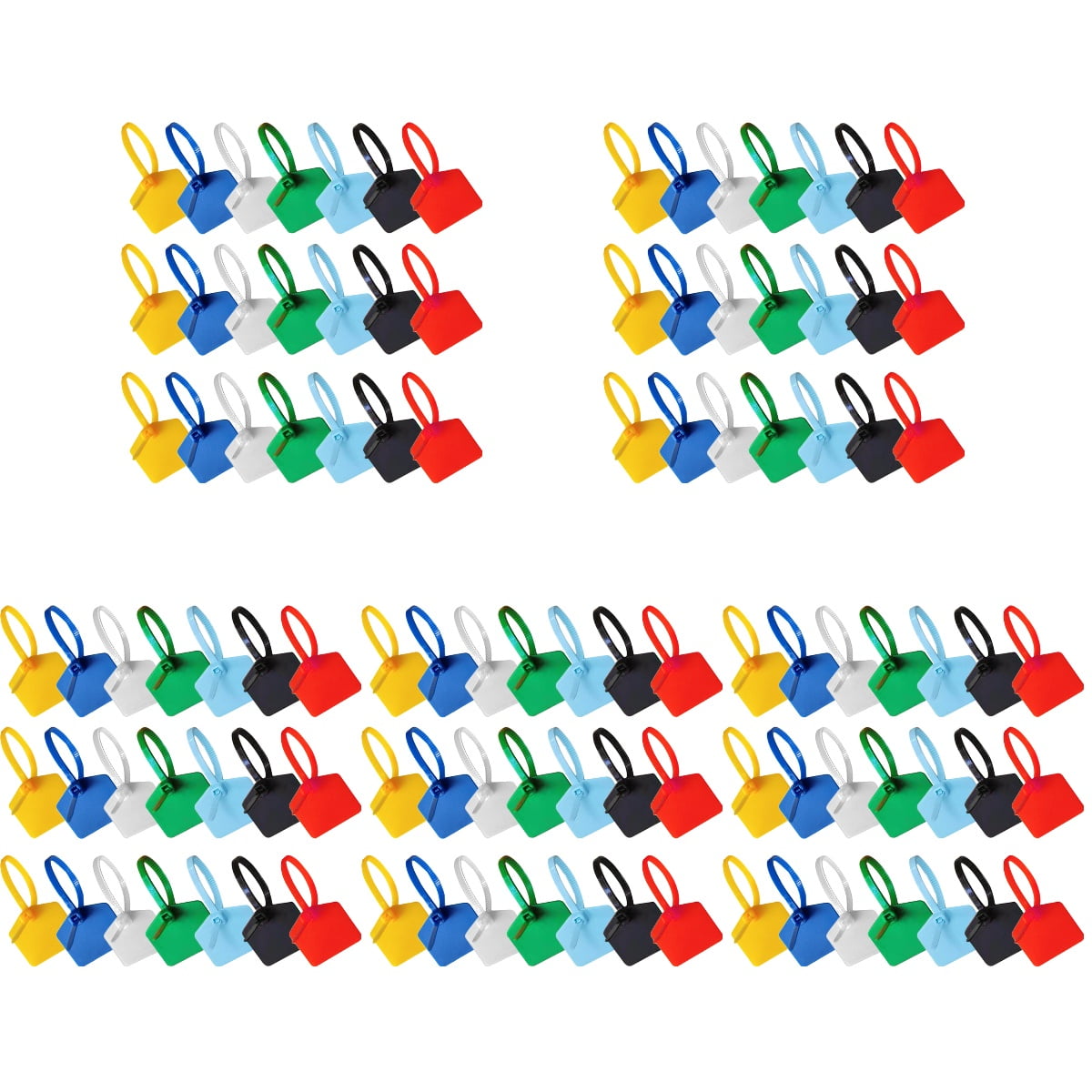 HOMEMAXS 600 pcs Nylon Cable Labels Self-locking Core Cable Tie Wraps ...