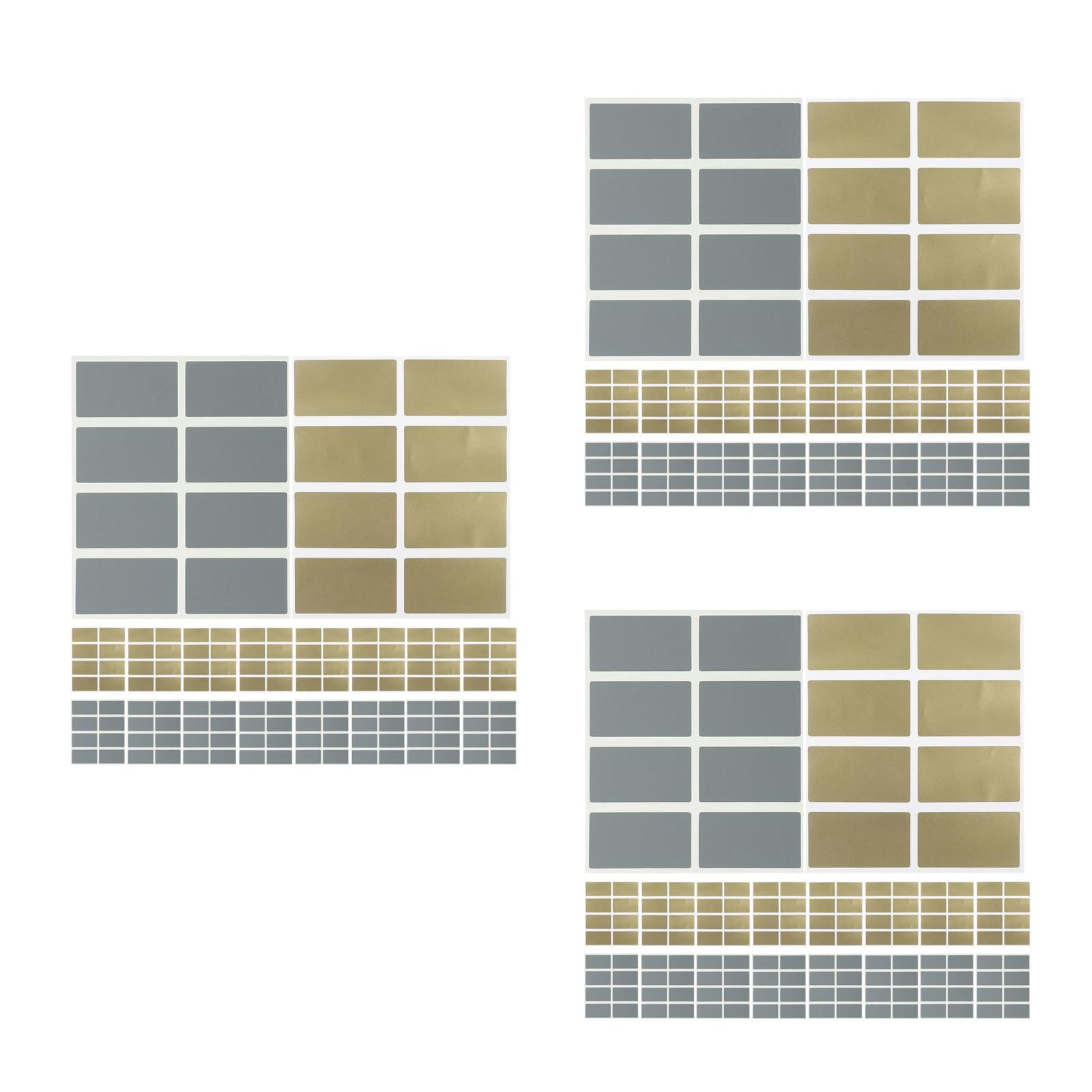 HOMEMAXS 600 pcs Rectangular Scratch Off Stickers Scratch Off Labels ...