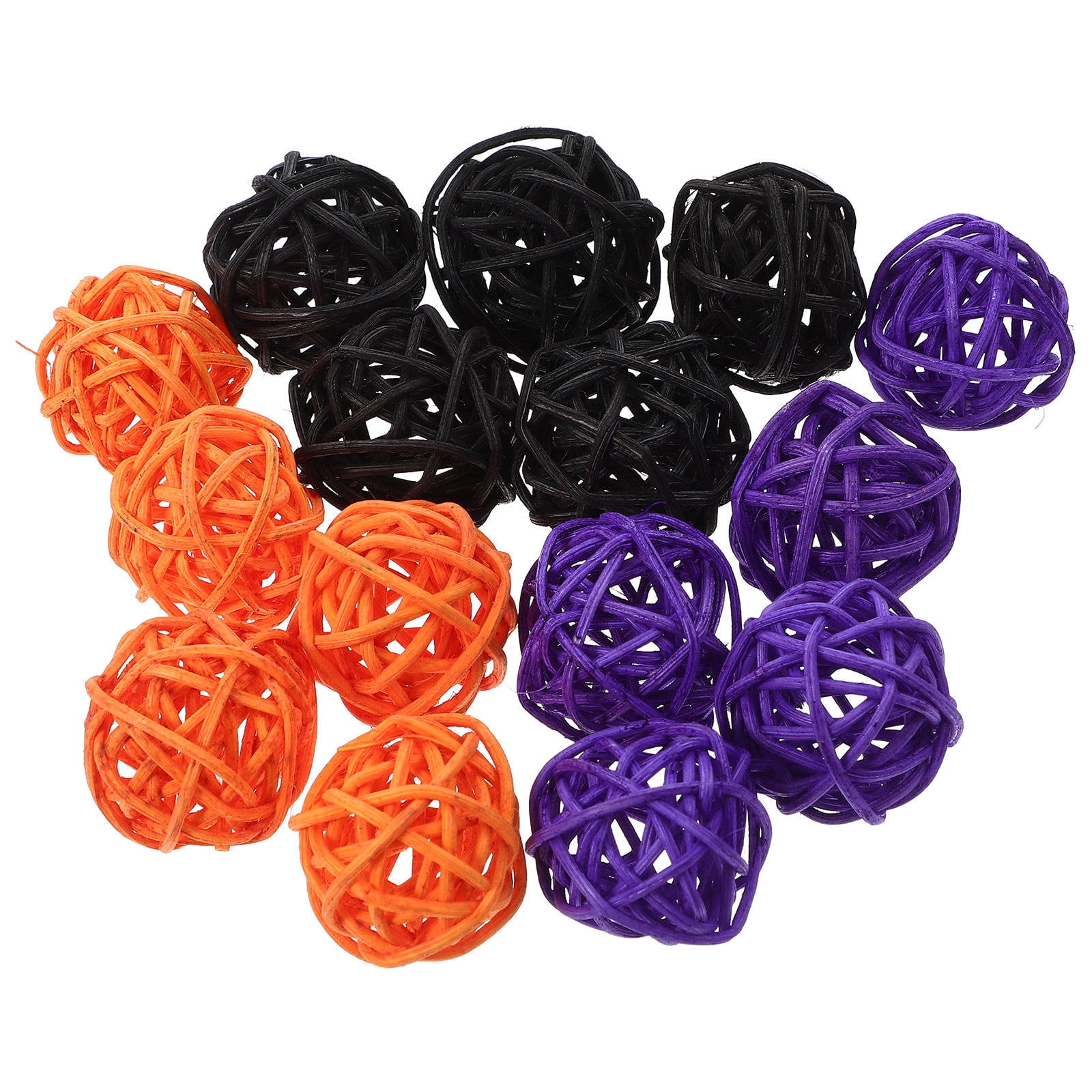 HOMEMAXS 60pcs DIY Woven Rattan Balls Decorative Rattan Balls Vase ...