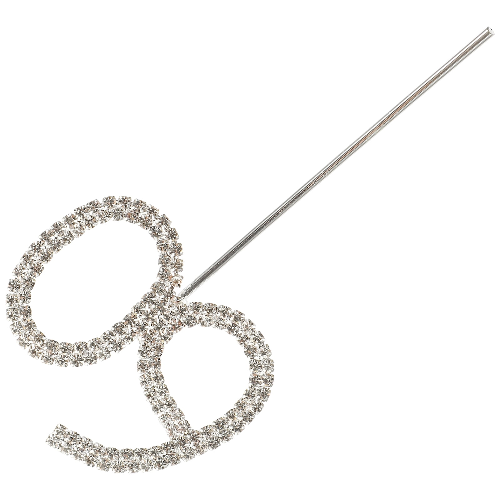 HOMEMAXS 60th Birthday Topper Silver Heart-shaped Insert Formal Event ...