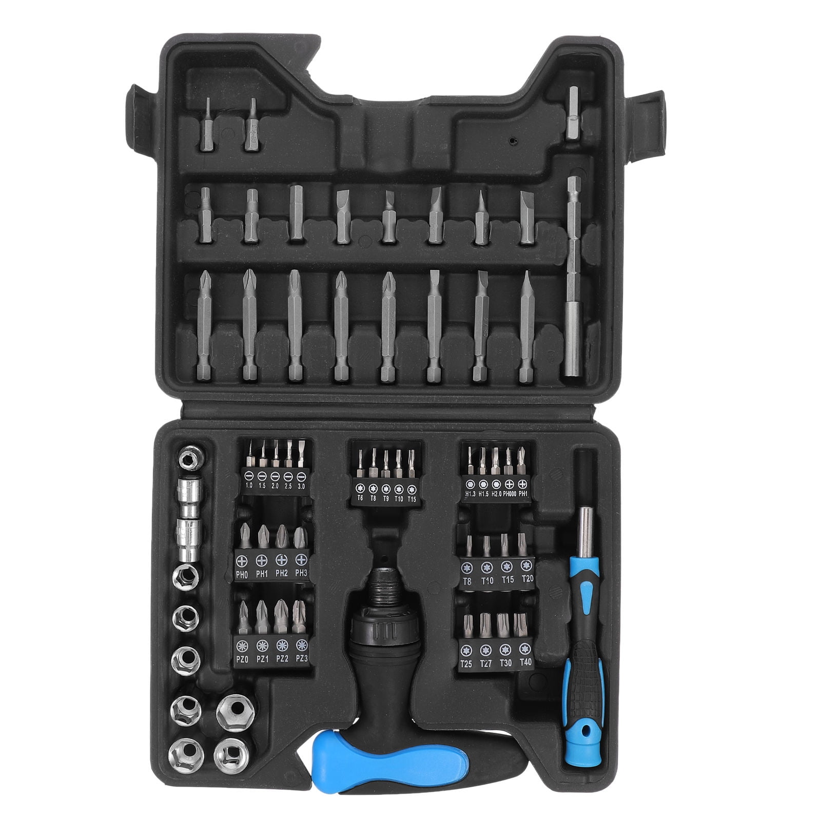 HOMEMAXS 63pcs Ratchet Wrenches Set Socket Security Bit Set for Mechanics and DIY Enthusiasts ...