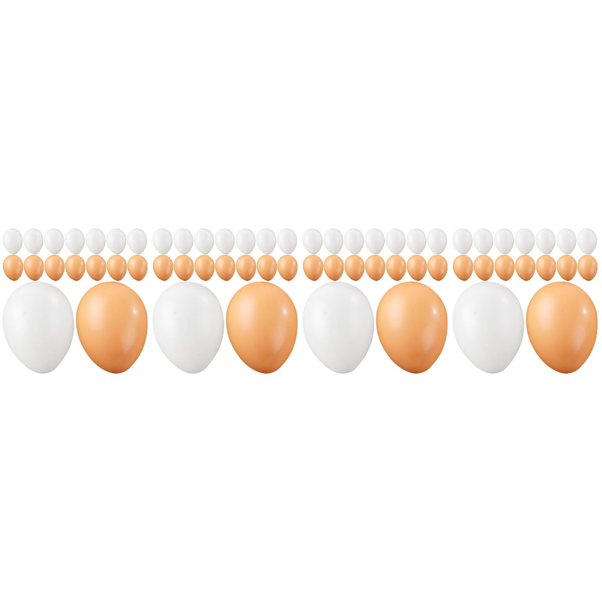 HOMEMAXS 64 pcs Artificial Eggs Plastic Farmhouse Egg Props Easter Egg ...