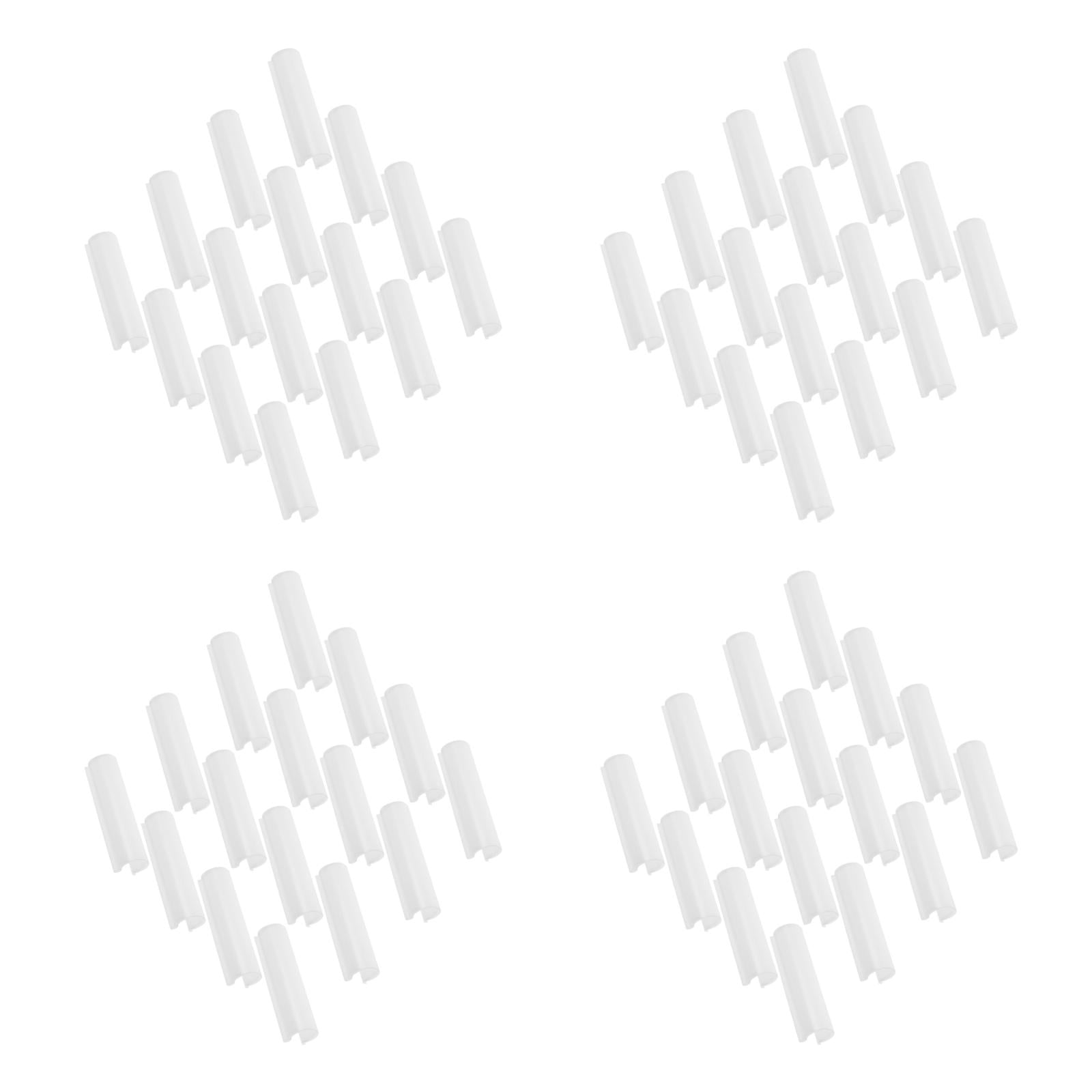 HOMEMAXS 64 pcs White Clamp for PVC Greenhouses Row Covers Greenhouse ...