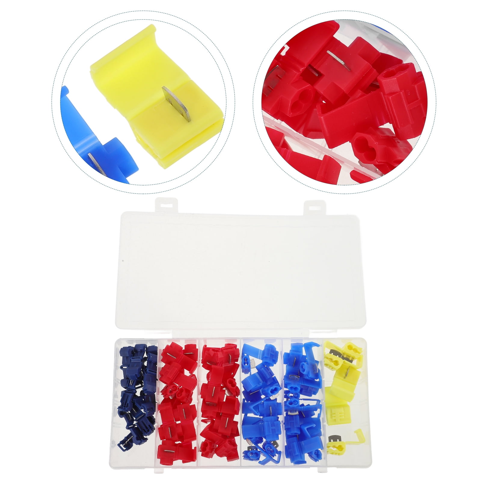 65Pcs Quick Splice Wire Terminals Electrical T-tap Wire Connectors ...
