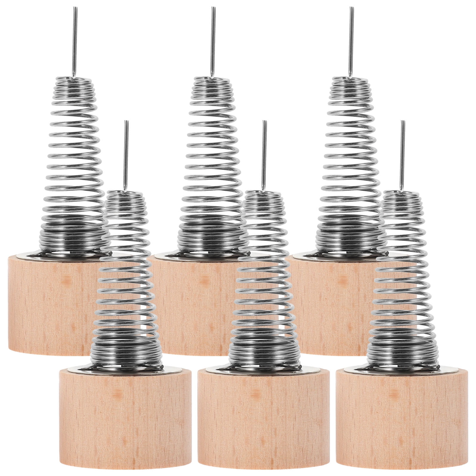 HOMEMAXS 6Pcs Wooden Iron Crochet Doll Display Stands for Needle ...