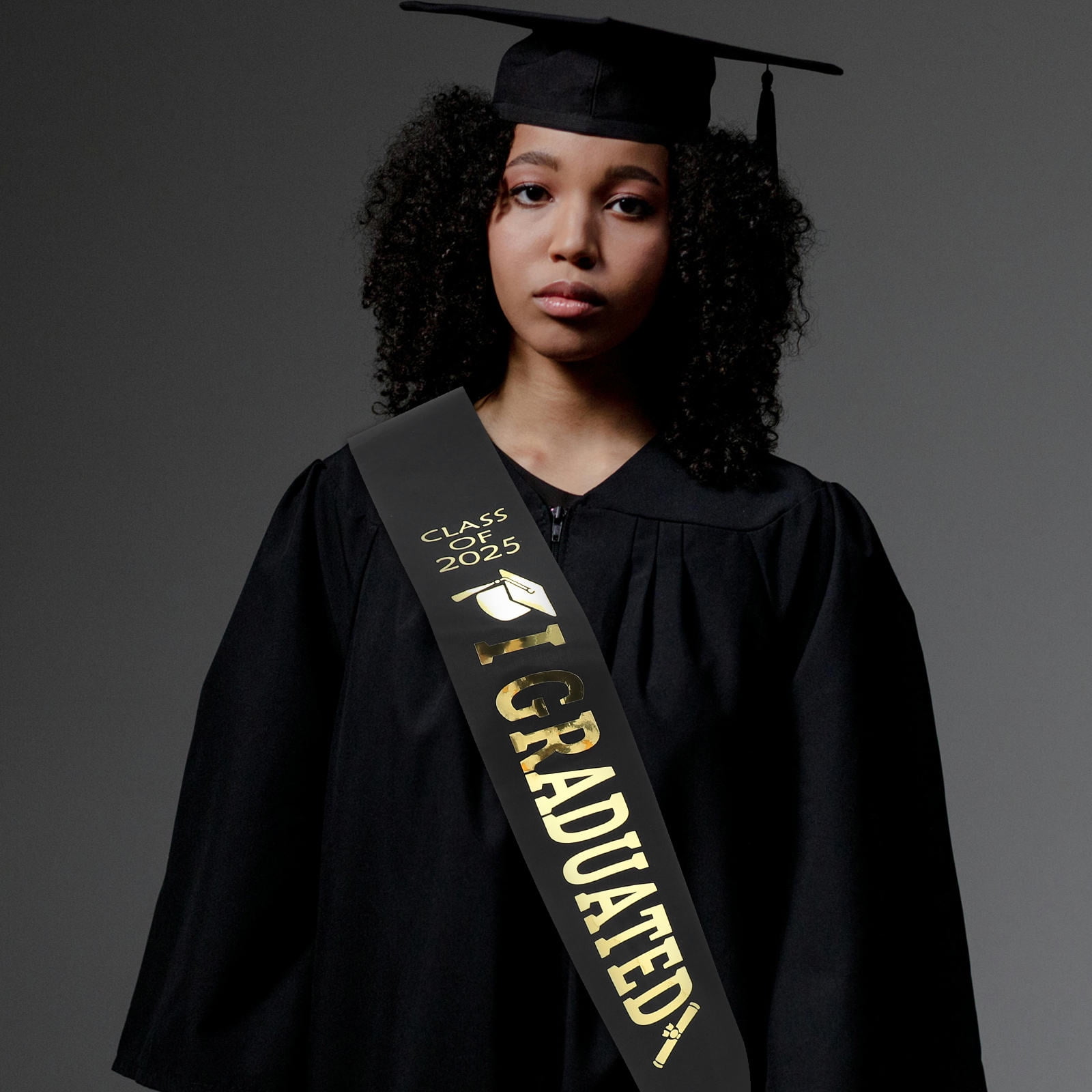 HOMEMAXS 6Pcs Graduation Sash with Gold Letters for Class of 2025 Ideal ...