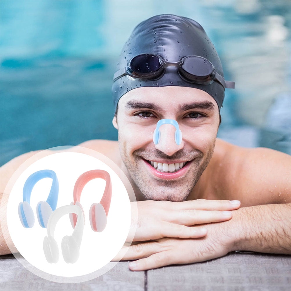 HOMEMAXS 6Pcs Silicone Nose Clips for Swimming Pool Soft Latex Plugs ...