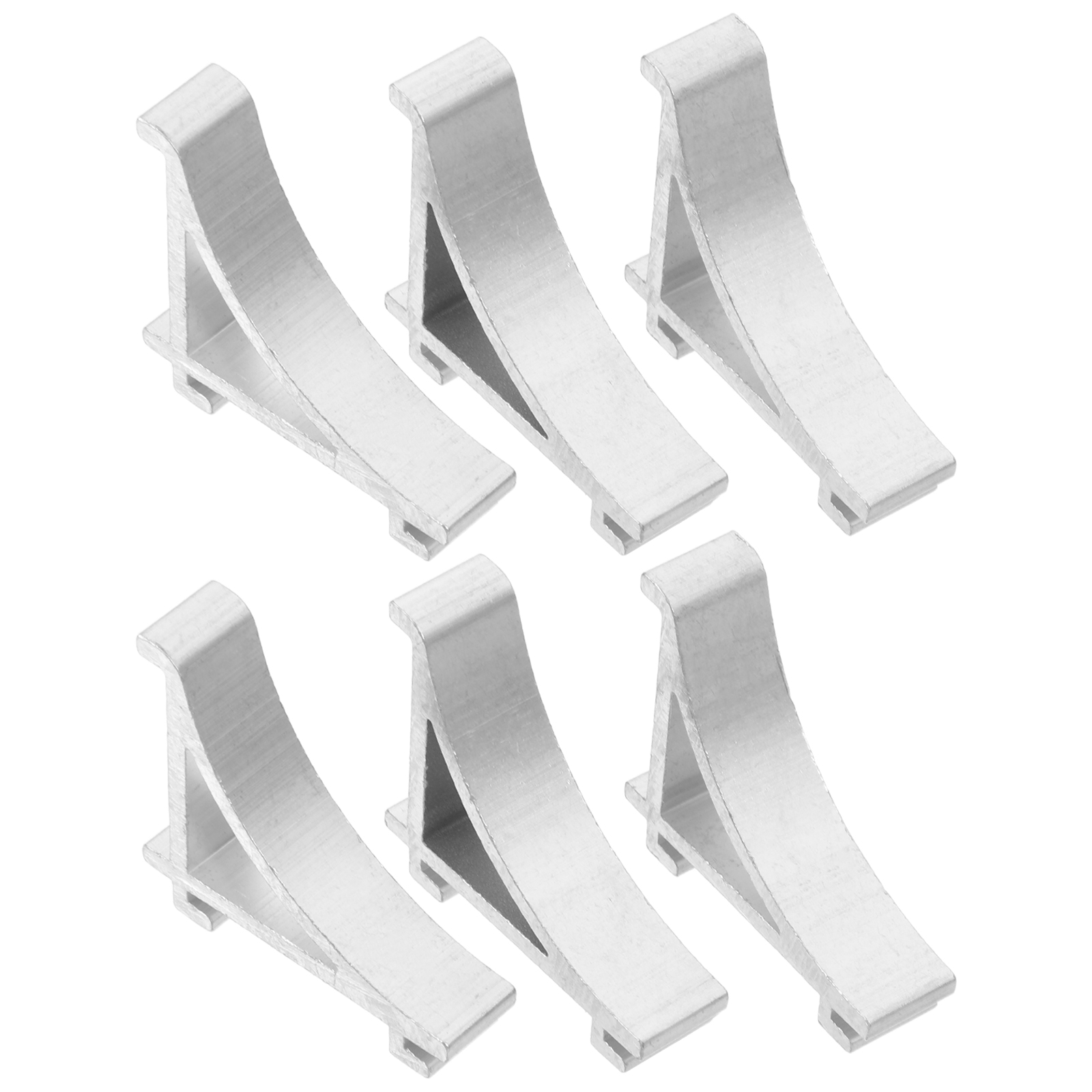 HOMEMAXS 6Pcs Silver Refrigerator Shelf Clips Stainless Steel Fridge ...