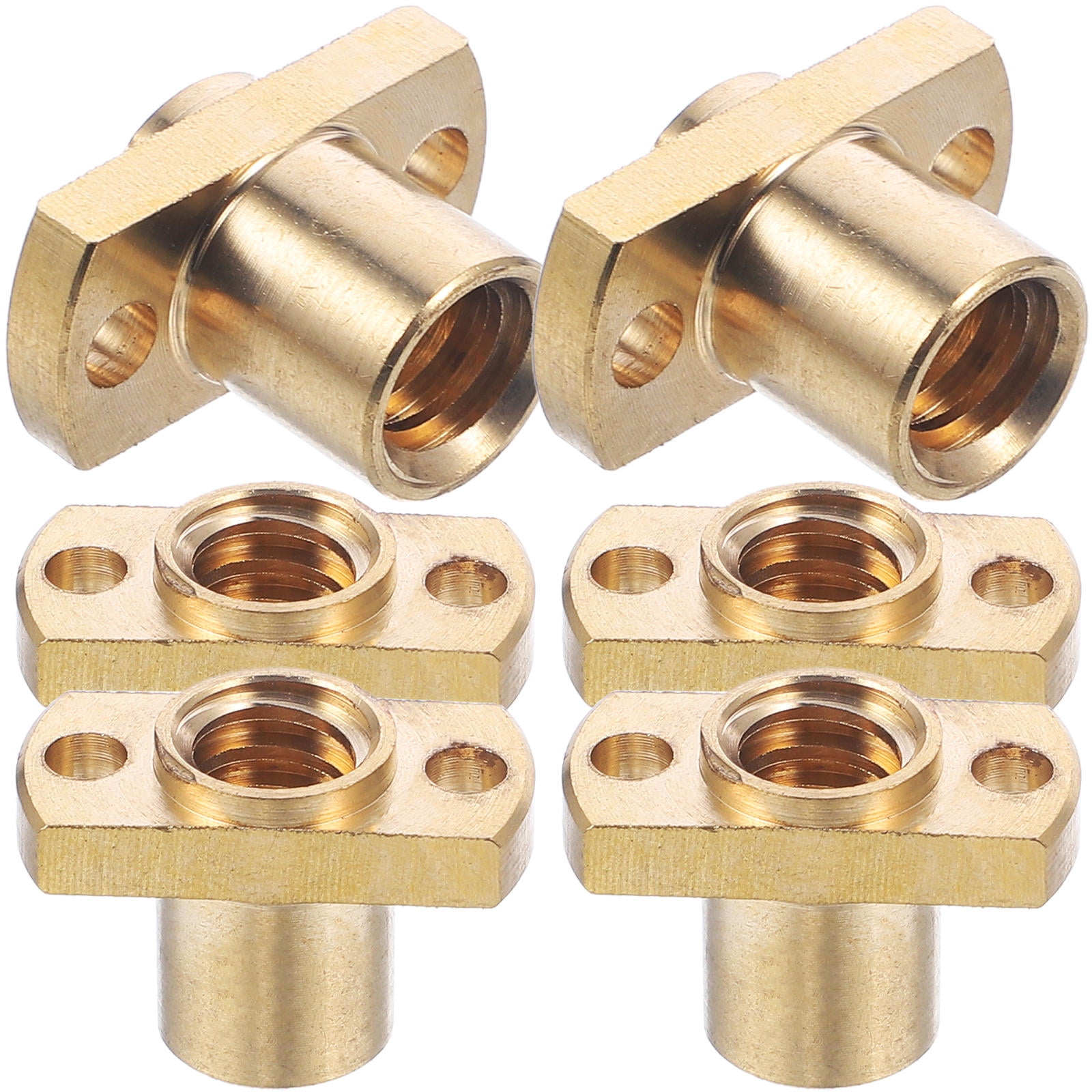 6Pcs Trapezoidal Nut Golden 0.90X0.63X0.47In for 3D Printing No Bending ...