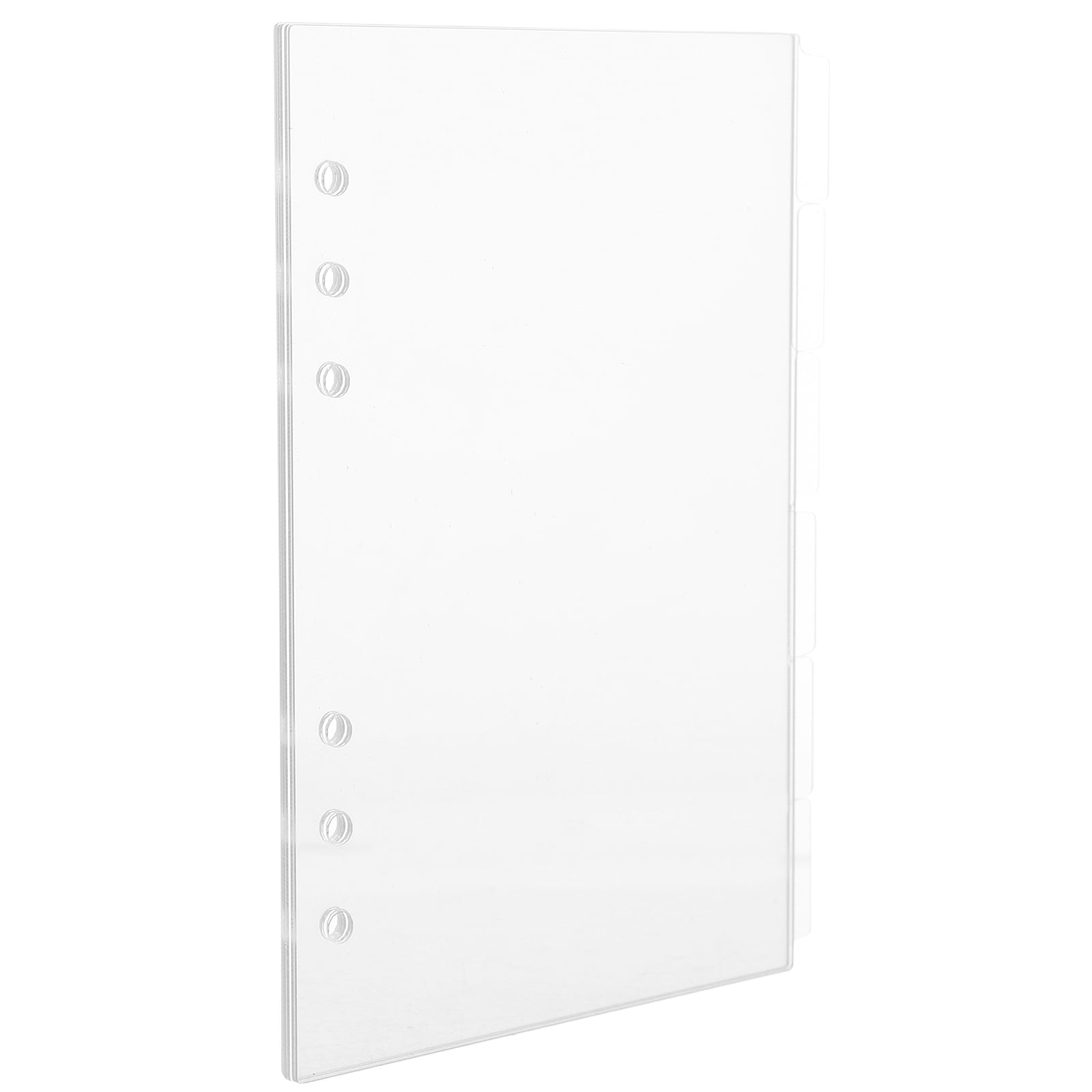 BEADCEST Binder Accessory Acrylic Notebook Cover Transparent 6Pcs For ...
