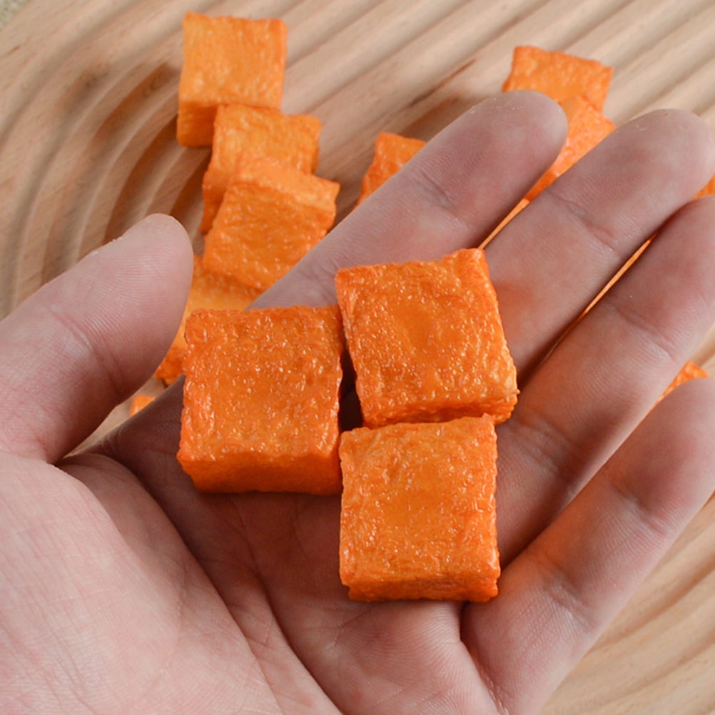 HOMEMAXS 6pcs Artificial Food Fake Fish Tofu Model Photography Prop ...
