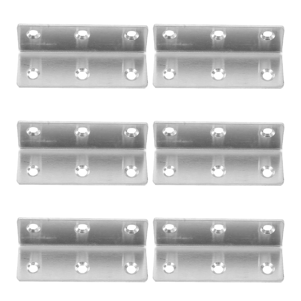 HOMEMAXS 6pcs Corner Brackets Furniture Angel Bracket Heavy Duty Corner ...
