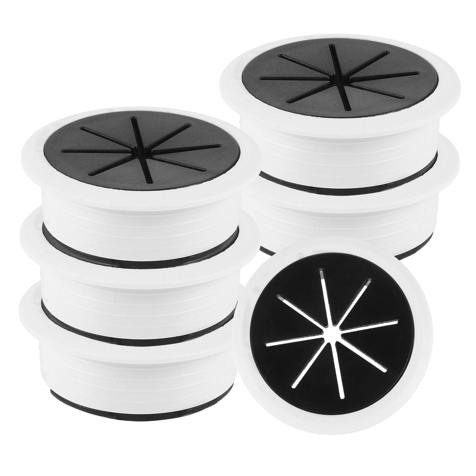 HOMEMAXS 6pcs Desk Wire Grommets Computer Table Cable Hole Cover Wire ...
