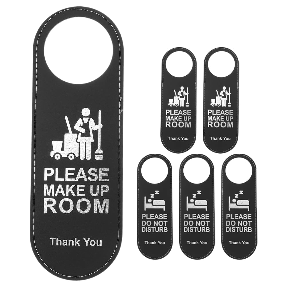 HOMEMAXS 6pcs Do Not Disturb Door Sign Hotel Door Sign Hangers Door Handles Doorknob Hotel Room ...