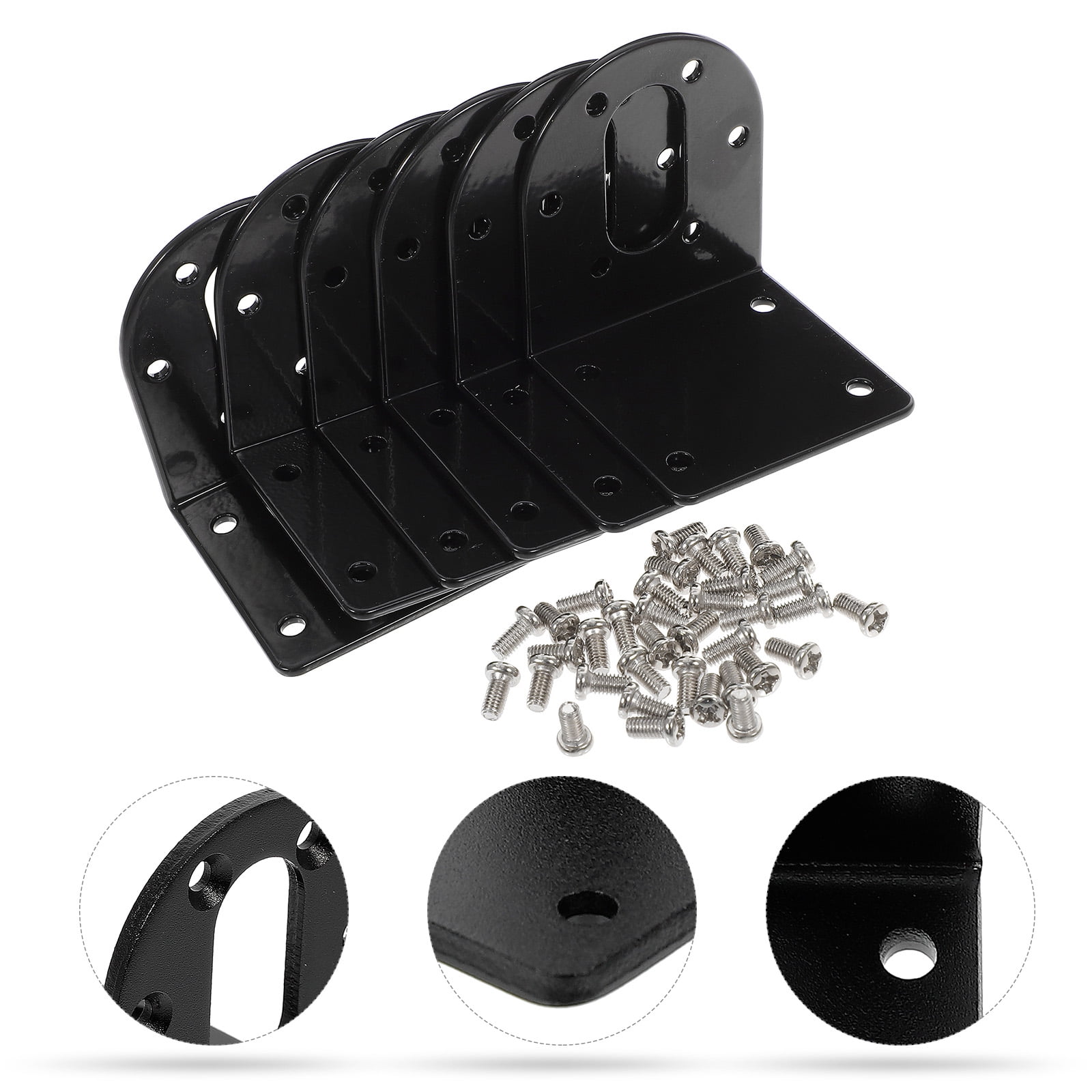 HOMEMAXS 6pcs Gear Motor Mounting Bracket Motor Bracket Base Motor L ...