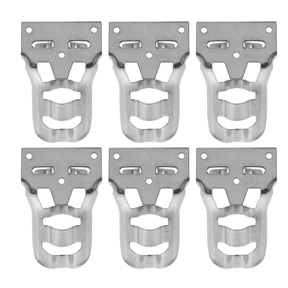 HOMEMAXS 6pcs Iron Flagpole Mounting Bracket Flag Pole Holder Brackets ...