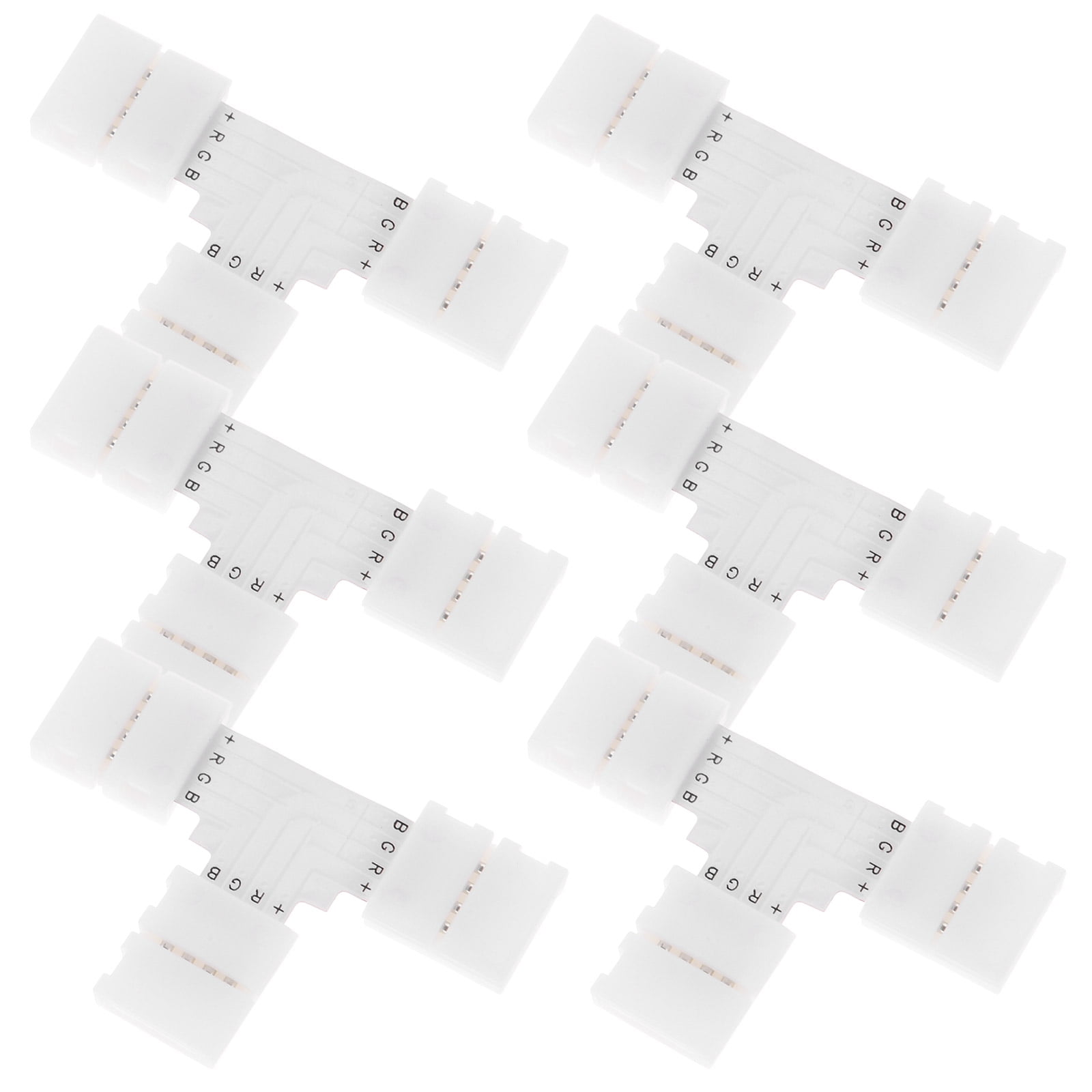 HOMEMAXS 6pcs Led Strip Adapters Light Connectors 4-pin Light Strip ...