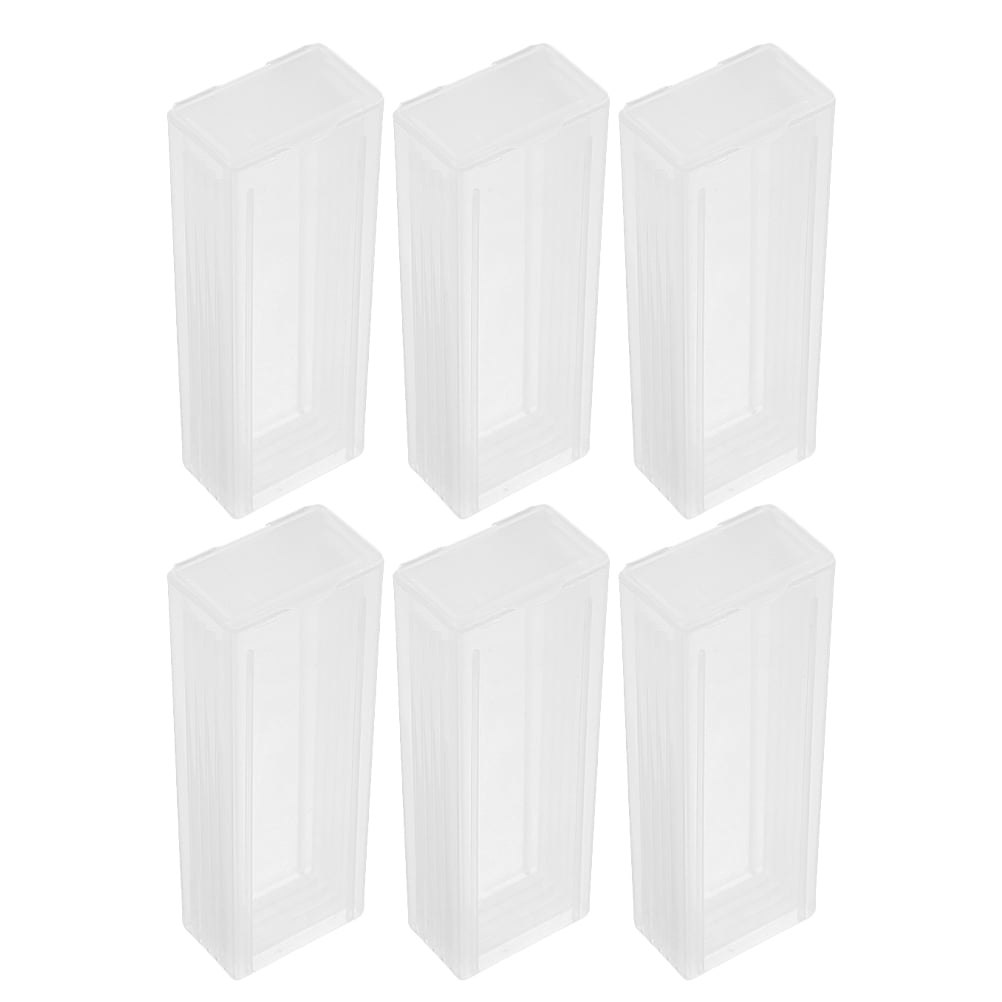 HOMEMAXS 6pcs Microscope Slide Holder Box 5 Slides Plastic Rectangle ...