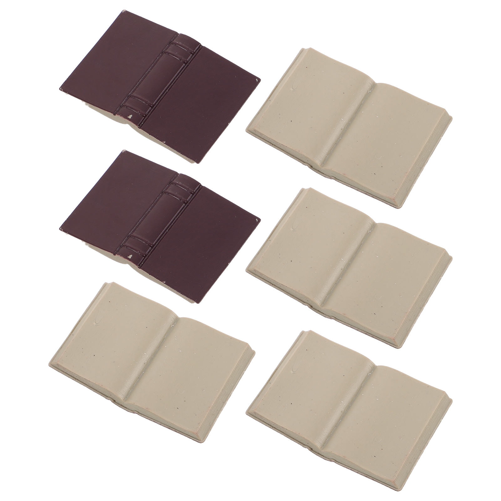 6pcs Miniature Dollhouse Books Tiny Dollhouse Bookshelf Accessories DIY ...