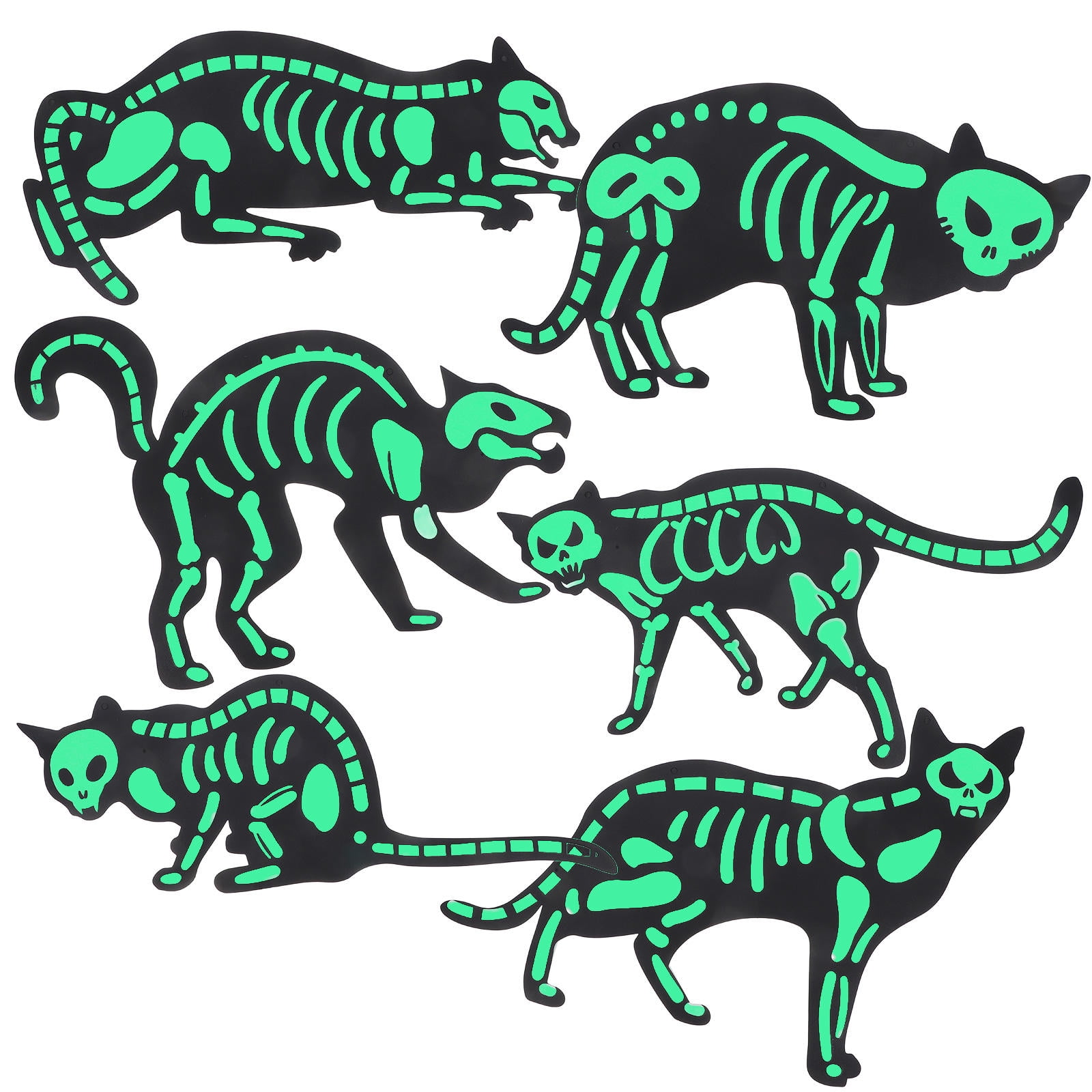 GARVALON Yard Lawn Decoration Sign Cat Shape Black PP 6Pcs - Walmart.com