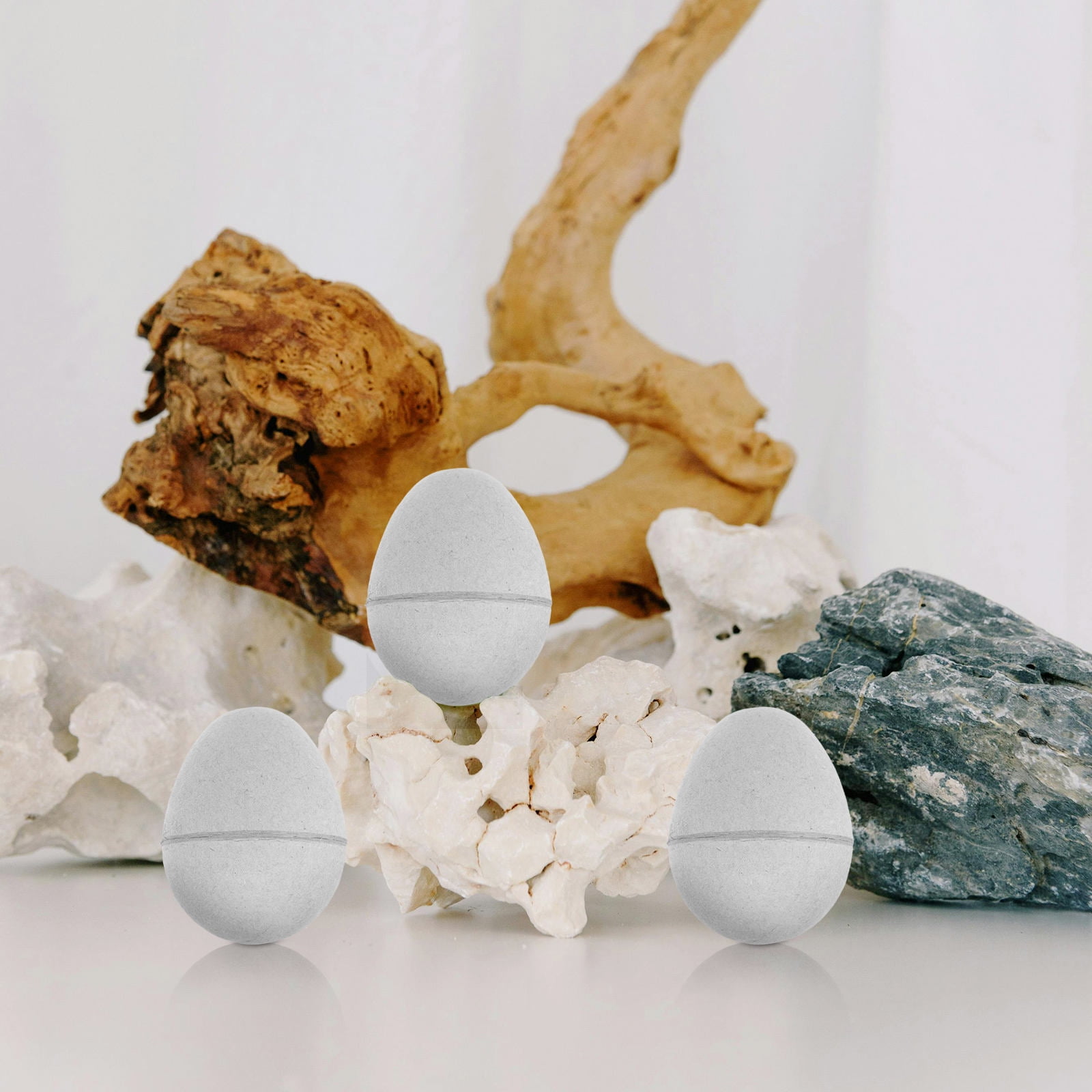 HOMEMAXS 6pcs Paint Your Own Eggs Paper Easter Eggs Unpainted Blank Eggs Easter Party Favors ...