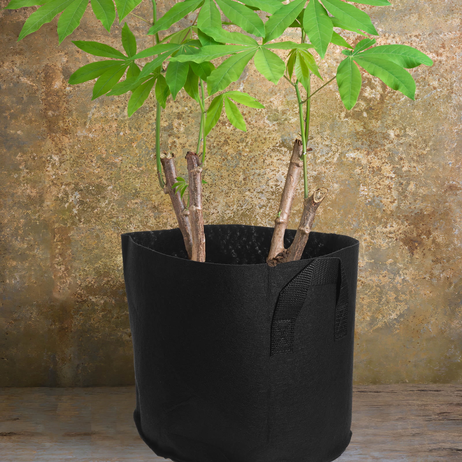 HOMEMAXS 6pcs Plant Nursery Pouch Portable Non-woven Growing Bag Plant ...