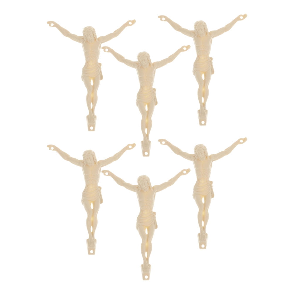 HOMEMAXS 6pcs Plastic Jesus Figurine Jesus Statue Wall Jesus Sculpture ...