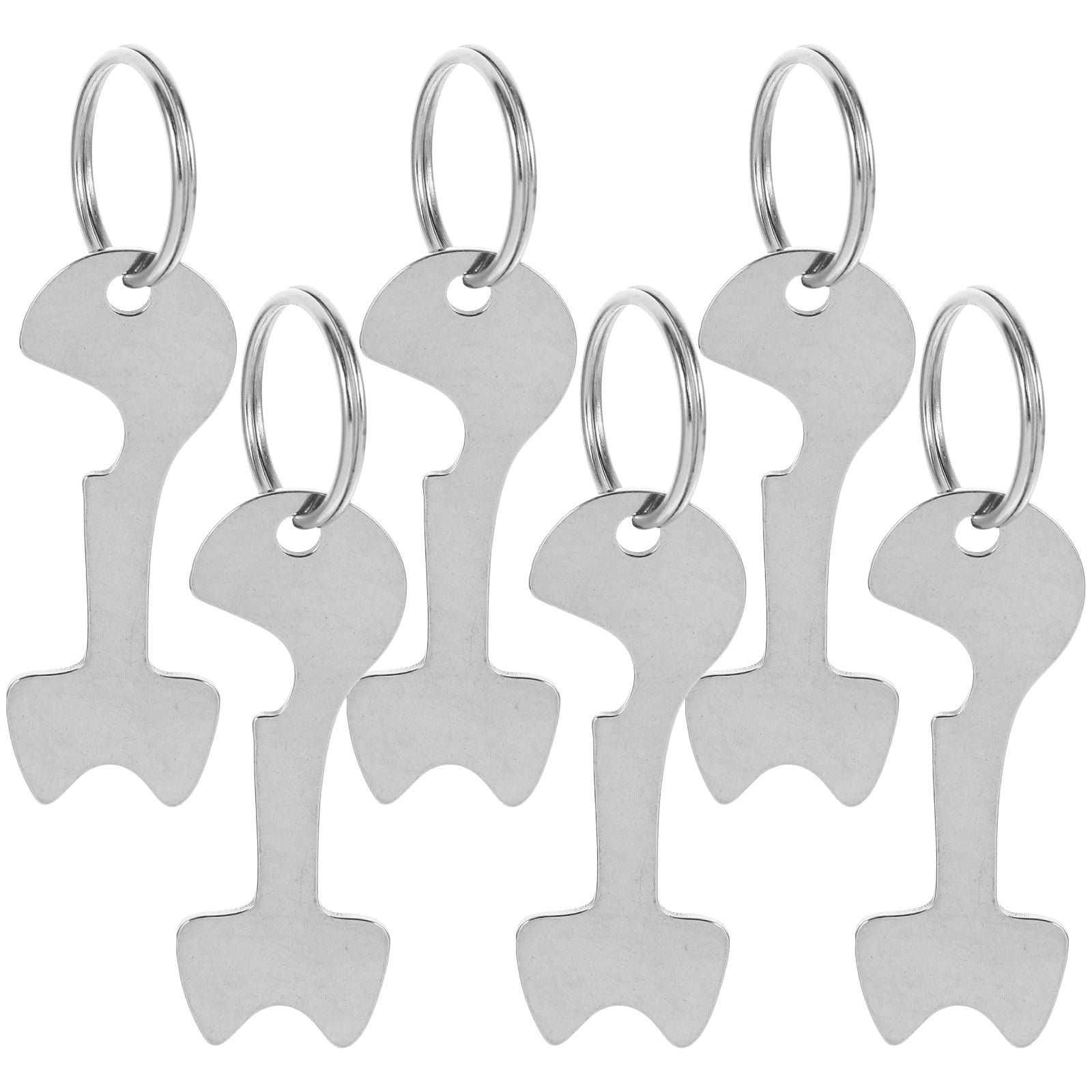HOMEMAXS 6pcs Quarter Holder Keychains Shopping Art Trolley Tokens ...