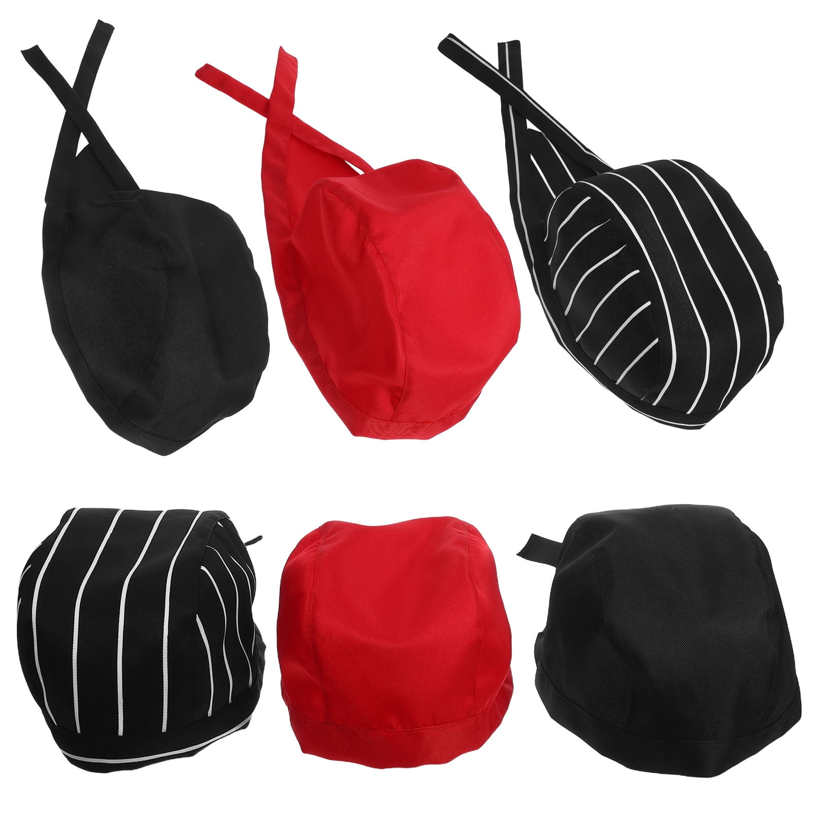 6pcs Restaurant Chef Hats Decorative Chef Caps Washable Cooking Caps ...