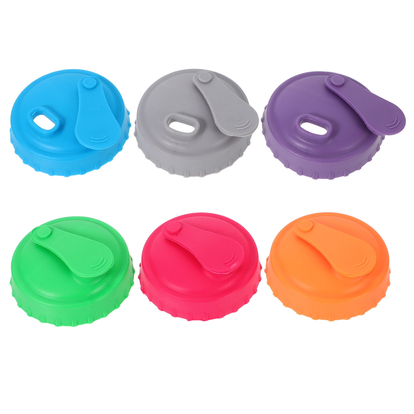 HOMEMAXS 6pcs Silicone Can Lids for Wine and Beer for Juice and Soda ...