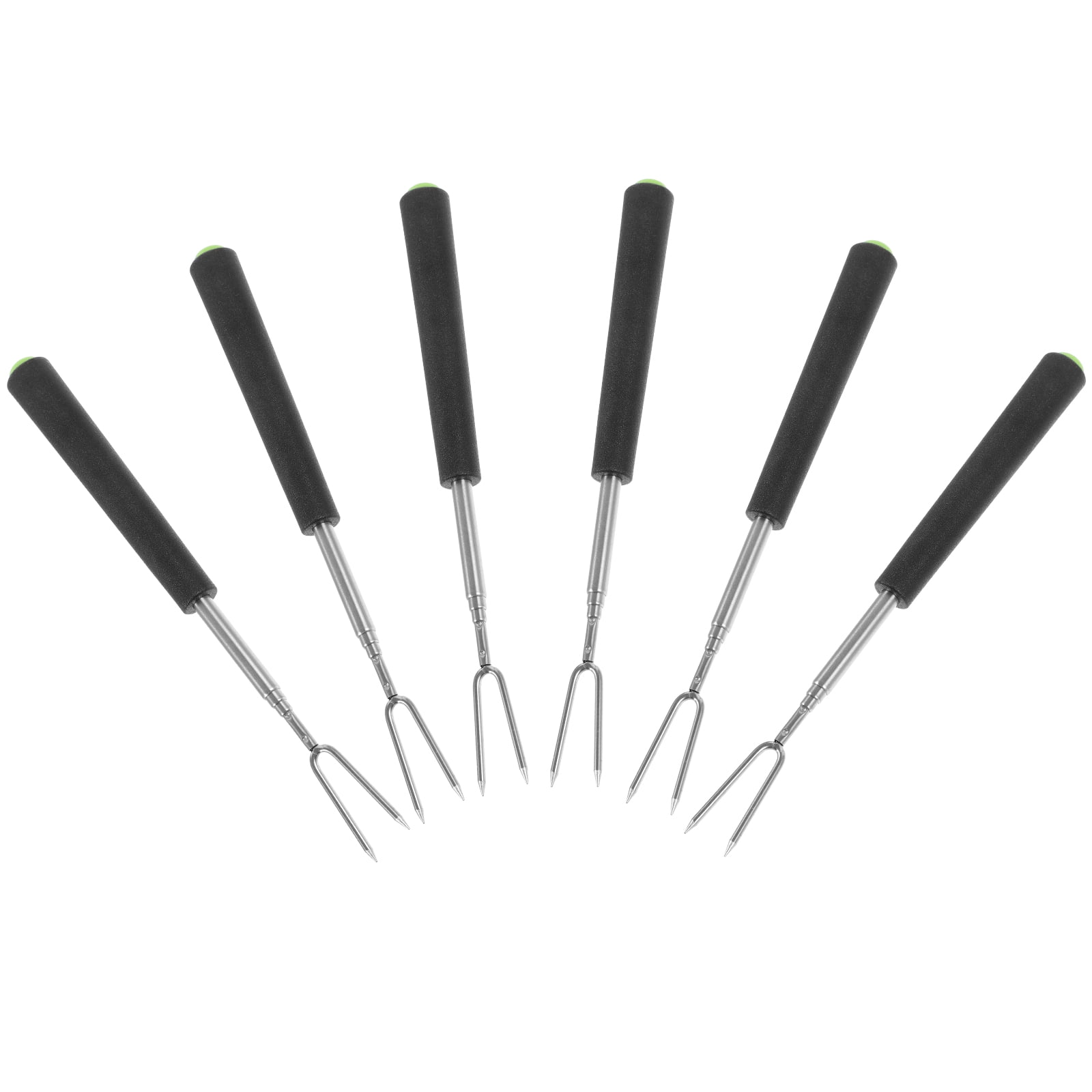 HOMEMAXS 6pcs Stainless Steel BBQ Forks U-shaped Grill Fork Roasting ...
