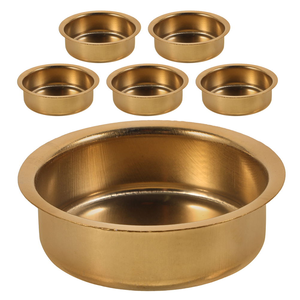 HOMEMAXS 6pcs Tealight Votive Cups Incense Cone Holders Candle Drip ...