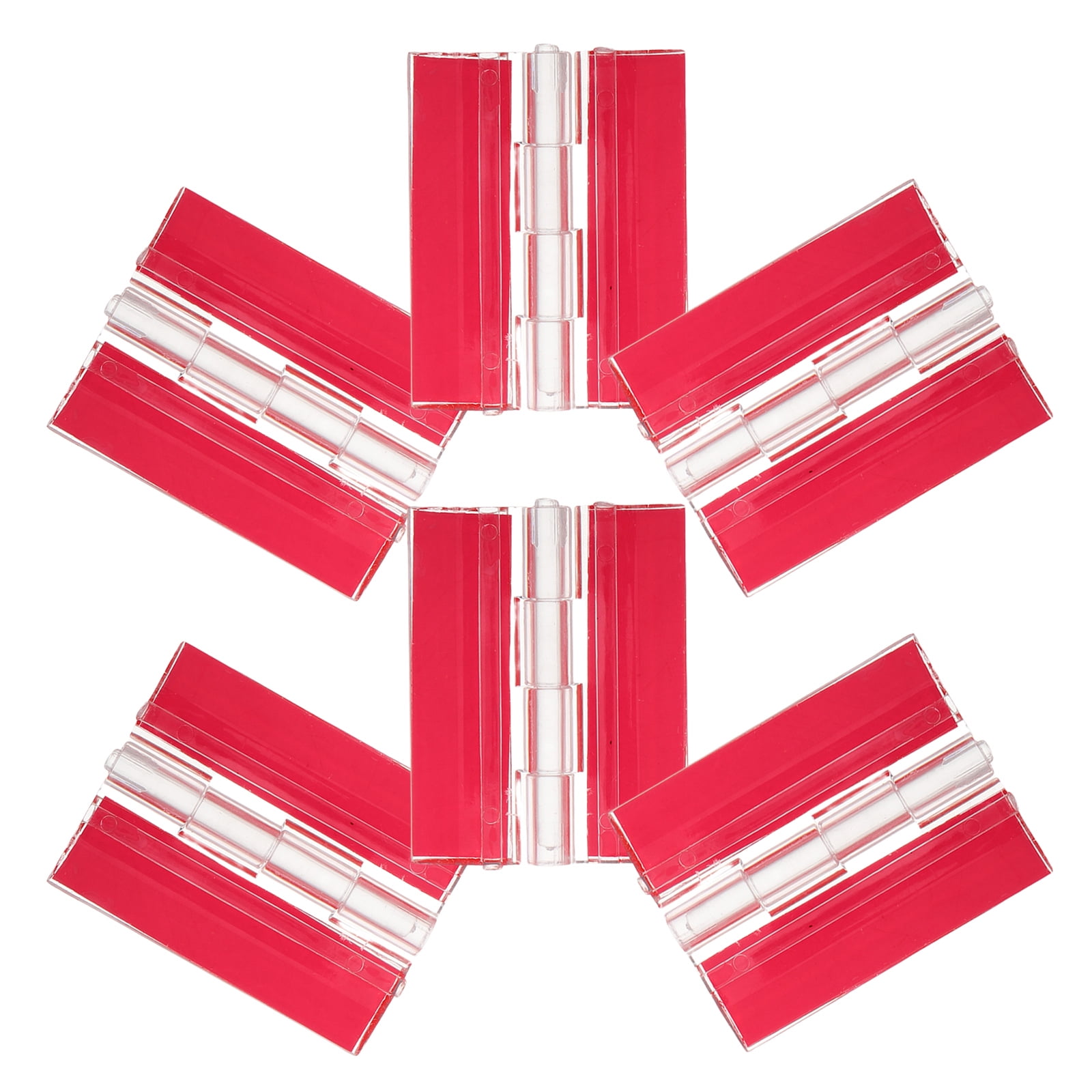 HOMEMAXS 6pcs Transparent Acrylic Self Adhesive Hinges Ideal Folding ...