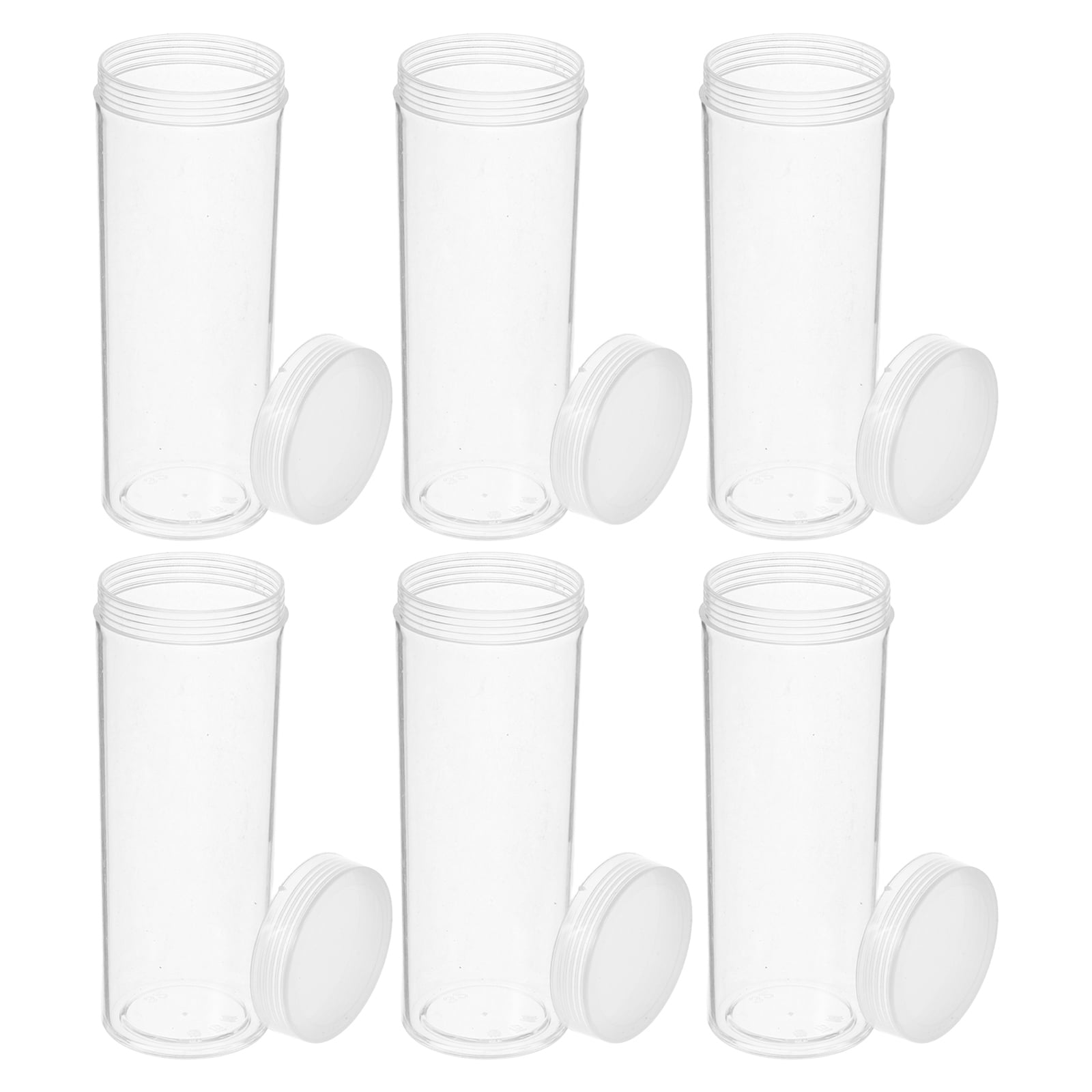 HOMEMAXS Transparent Coin Storage Tubes for Loose Coins with ABS ...