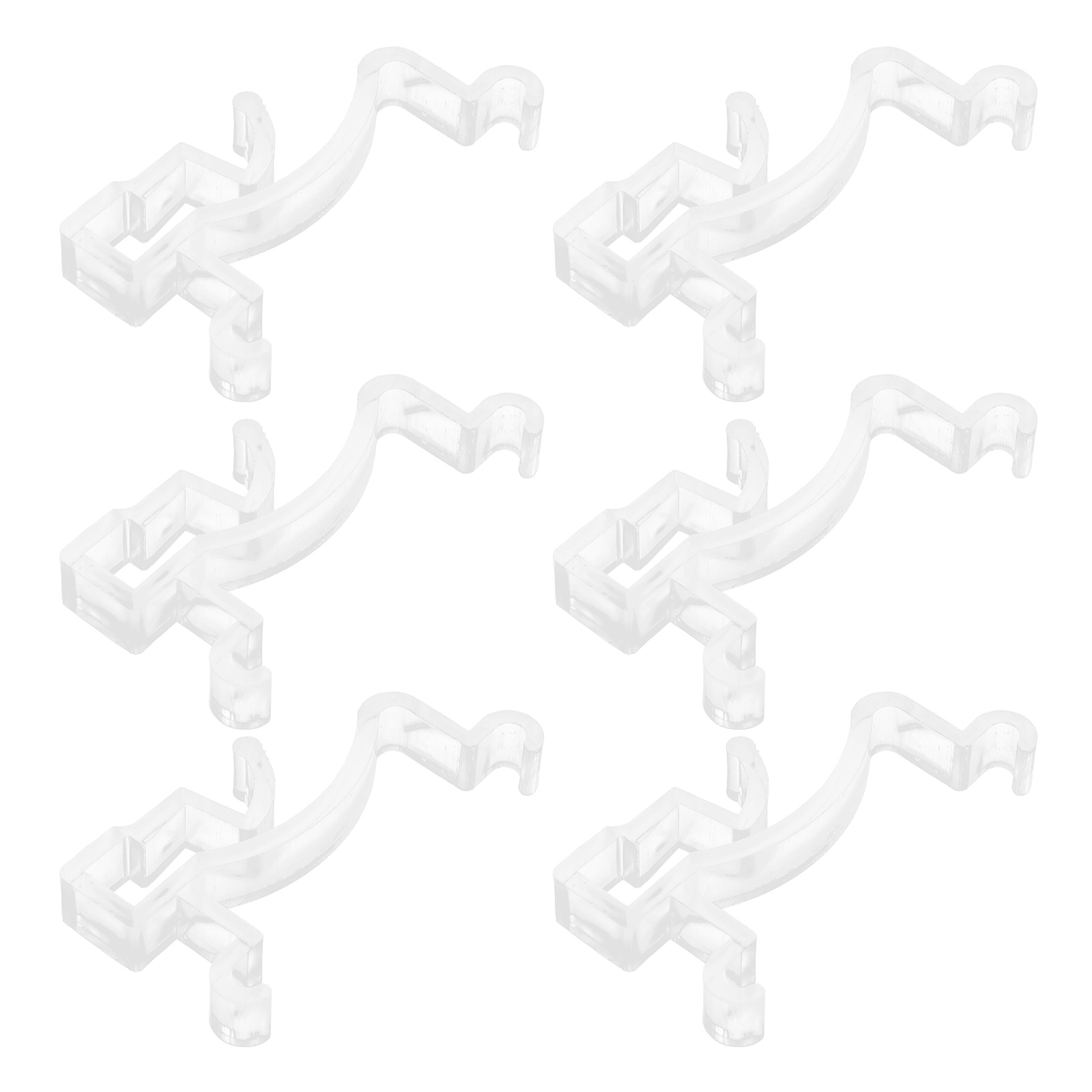 HOMEMAXS HOMEMAXS 6pcs Clear Hidden Valance Clips for Window Blinds ...