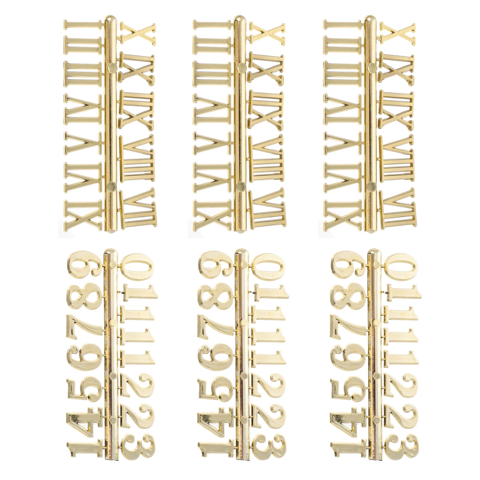 HOMEMAXS 6pcs Wall Clock Numeral Kit Bell Clock Roman Clock Hands ...