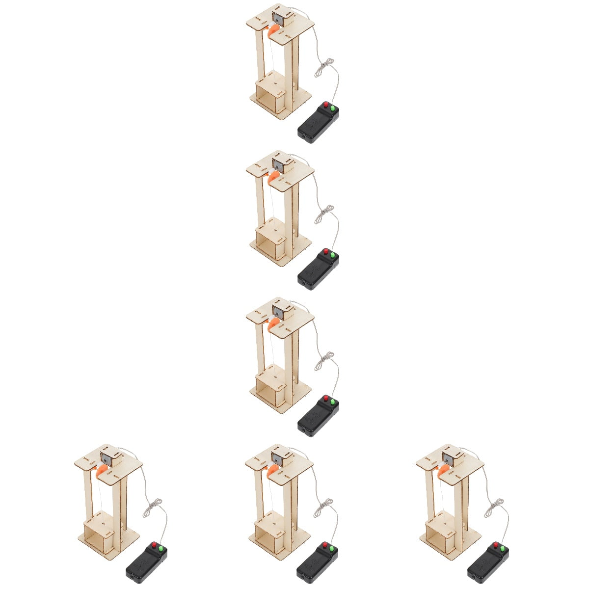 HOMEMAXS 6pcs Wooden Elevator Lift Elevator DIY Crafts Elevator Kids ...