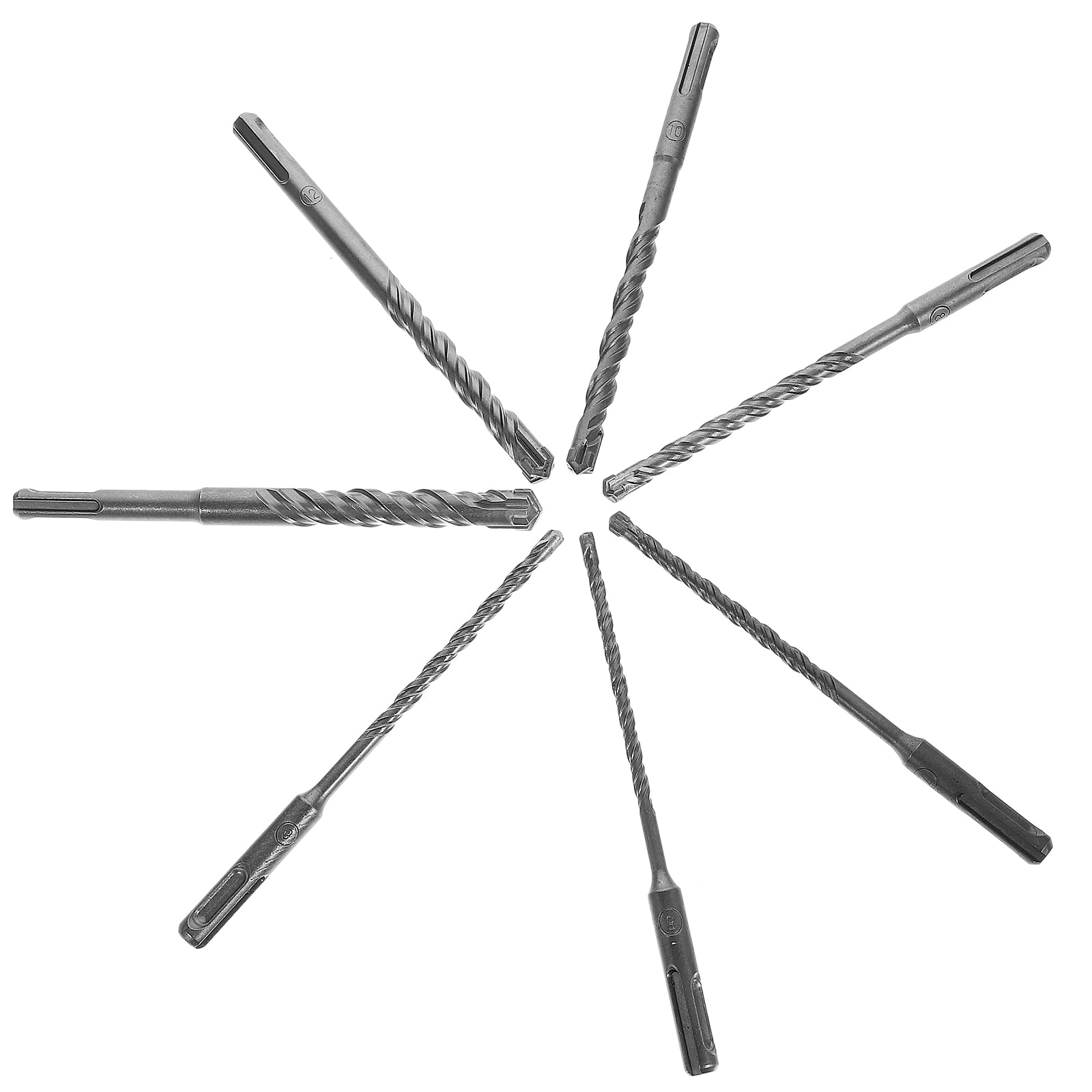 OULII Masonry Drill Bits for Concrete 7Pcs 6.37X0.47X0.47in - Walmart.com