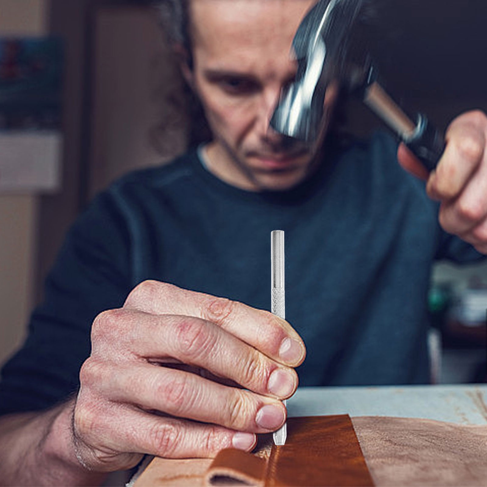 HOMEMAXS 7 Pcs Craft Rivet Installation Tool 8.00X0.90X0.90CM Silver ...