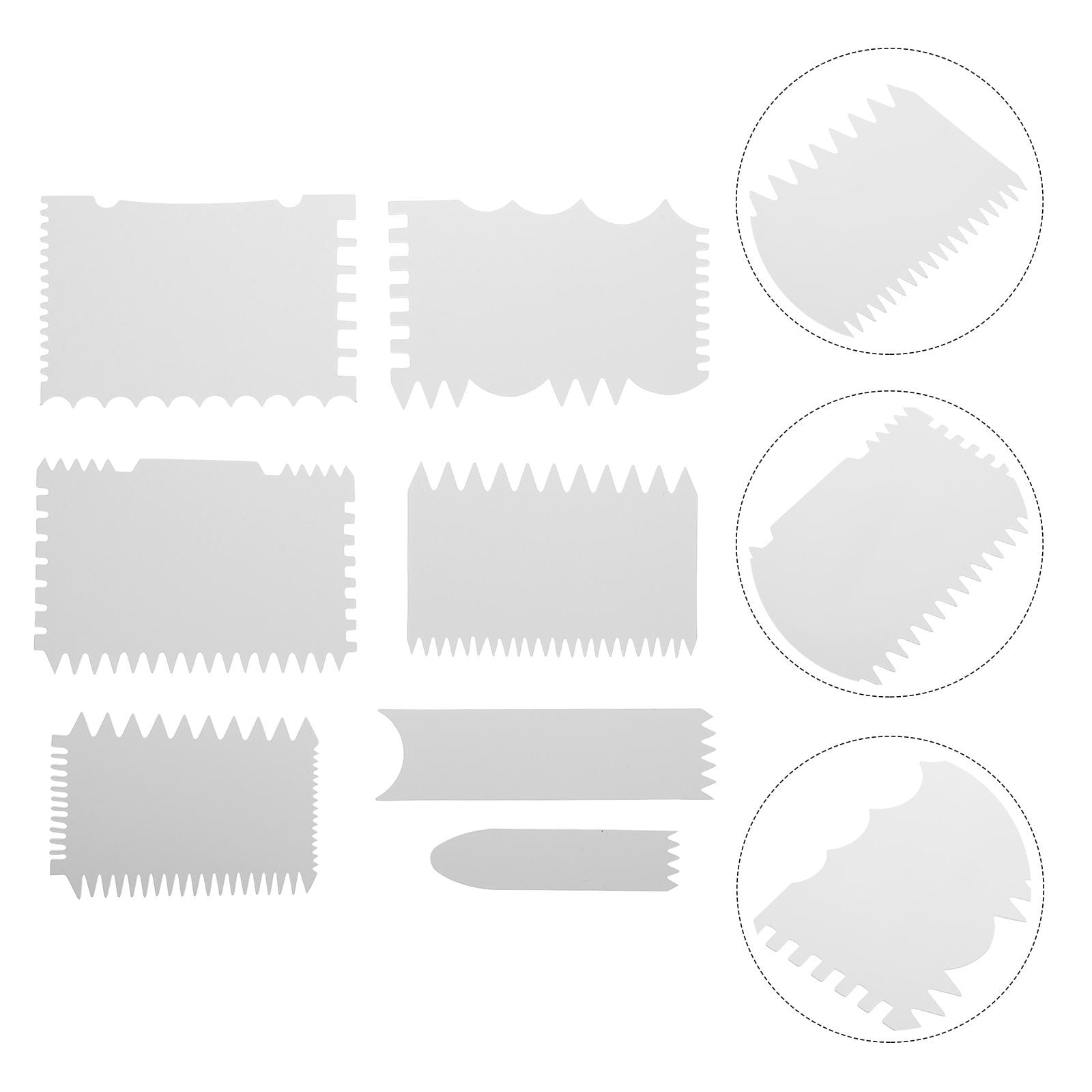 HOMEMAXS 7 Pcs Wave Design Acrylic Painting Scrapers for DIY Art ...