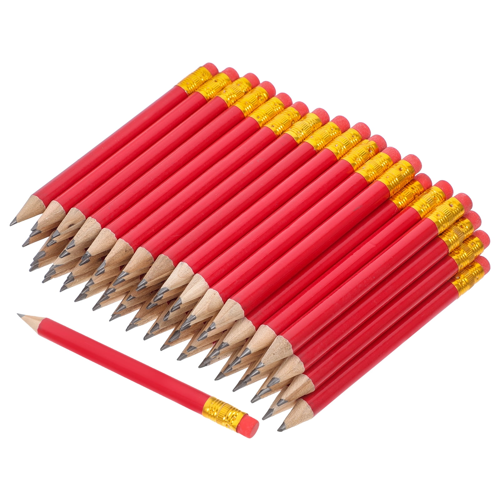 HOMEMAXS 72 Pcs Golf Pencils Half Pencils With Eraser Mini Pencils Golf ...