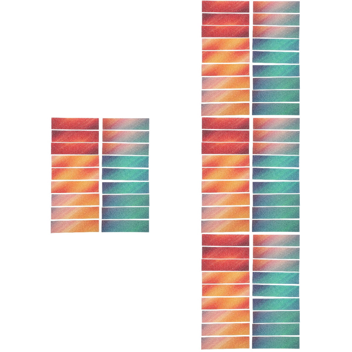 72 pcs Sensory Stickers Calm Textured Strips Adhesives Anti Stress ...